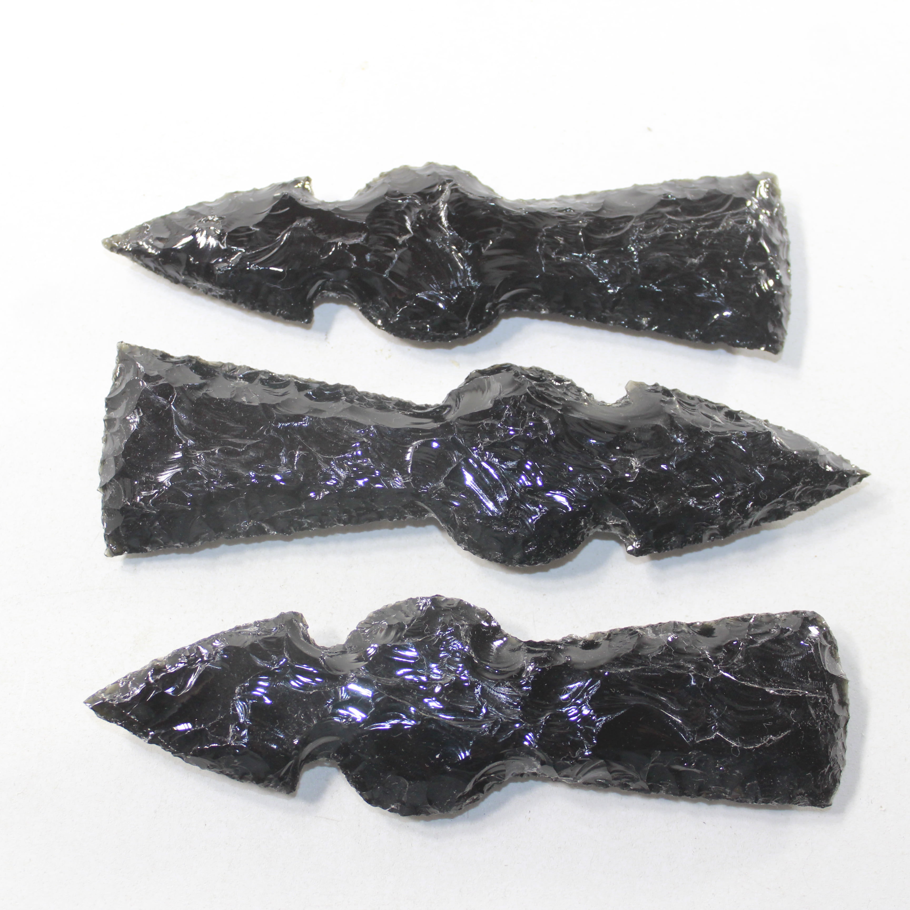 3 Obsidian Ornamental Tomahawk Heads #5529 Ax Axe Hatchet - Walmart.com