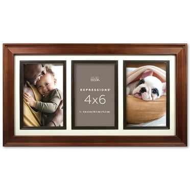 Prinz Homestead 3-Opening Collage Picture Frame 4x6 Photos, Gray ...