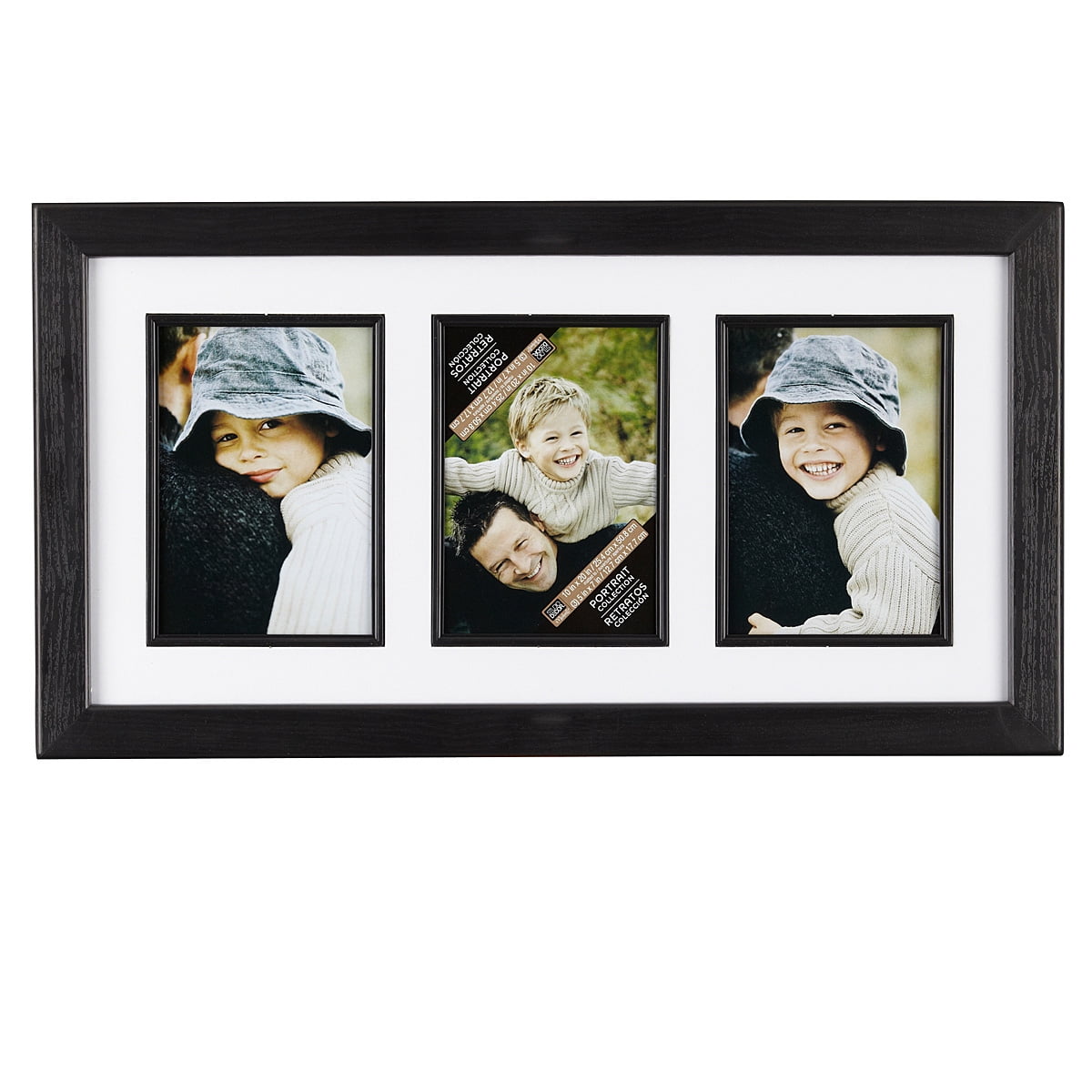 "Studio Décor® Vertical Three Picture 5"" x 7"" 3-Opening Collage Frame ...