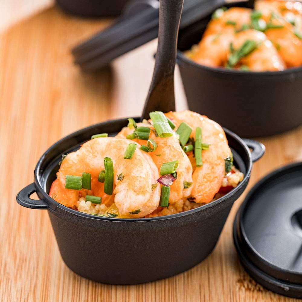 3 Ounce Mini Serving Dishes With Lids 100 Disposable Mini Appetizer ...