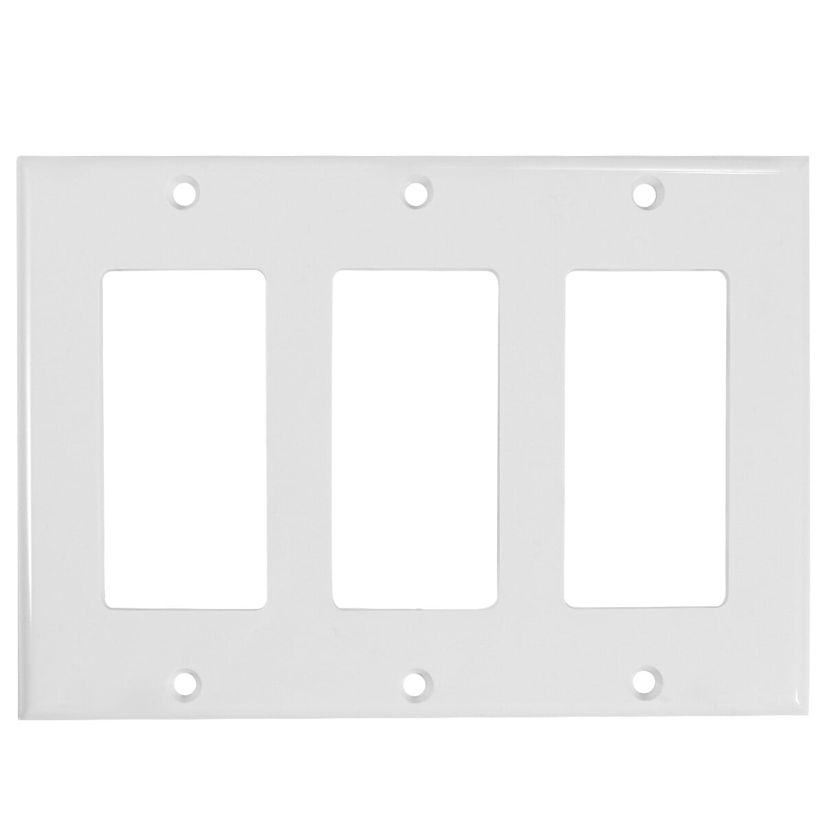 3 Outlet Gang Light Cover Plates Switch Panel Eco-friendly Wall ...