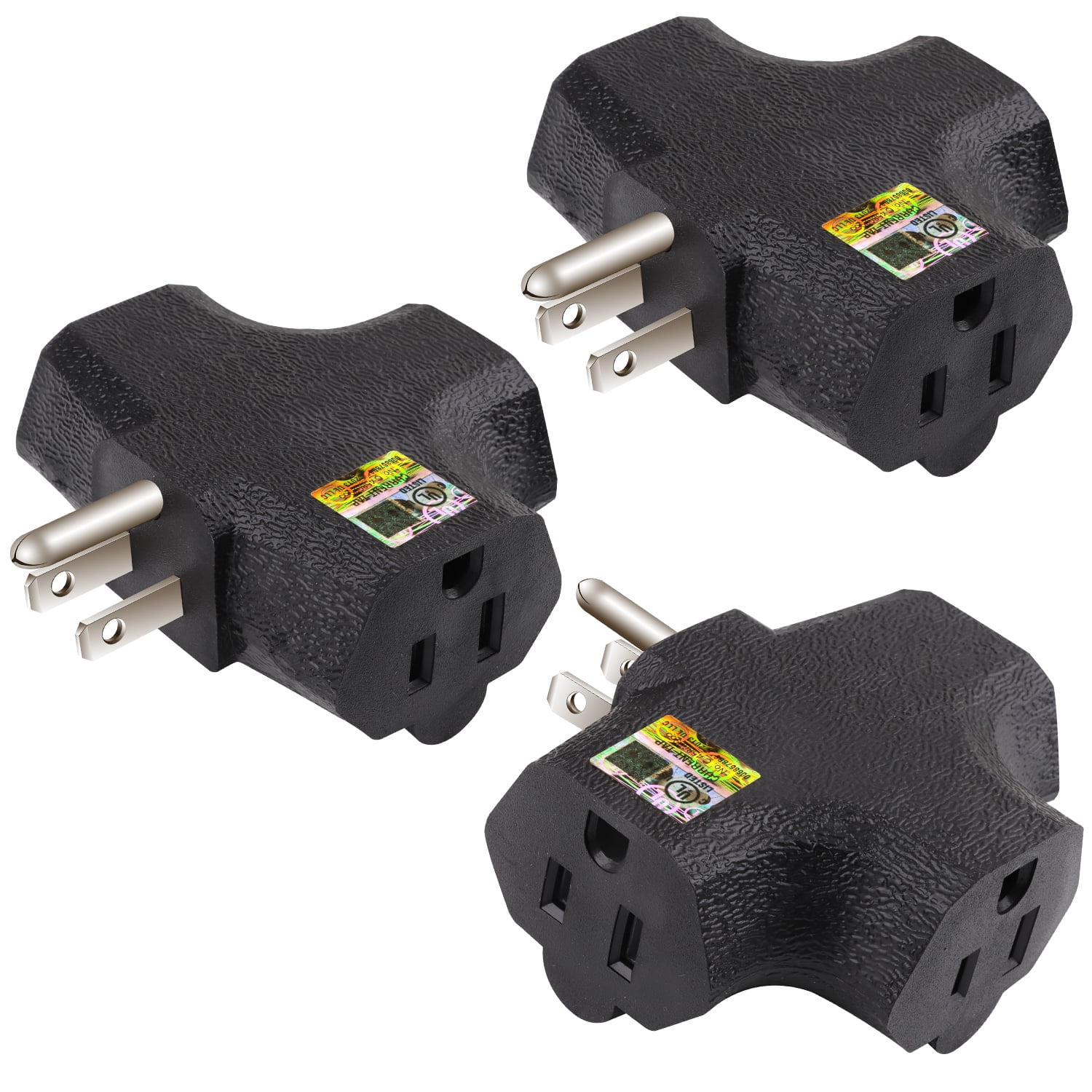 Walmart 3-Outlet Ground Plug-in, UL Listed Heavy-Duty Electrical ...
