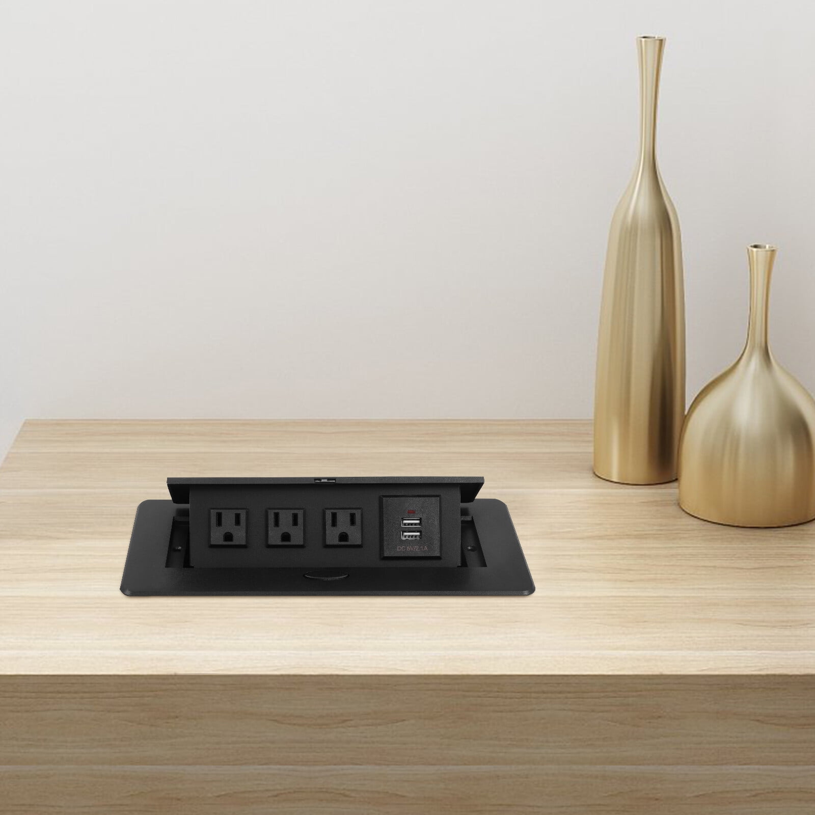 3 Outlet Pop Up Power Cover Box Pop-up Socket Multiple Plug USB ...
