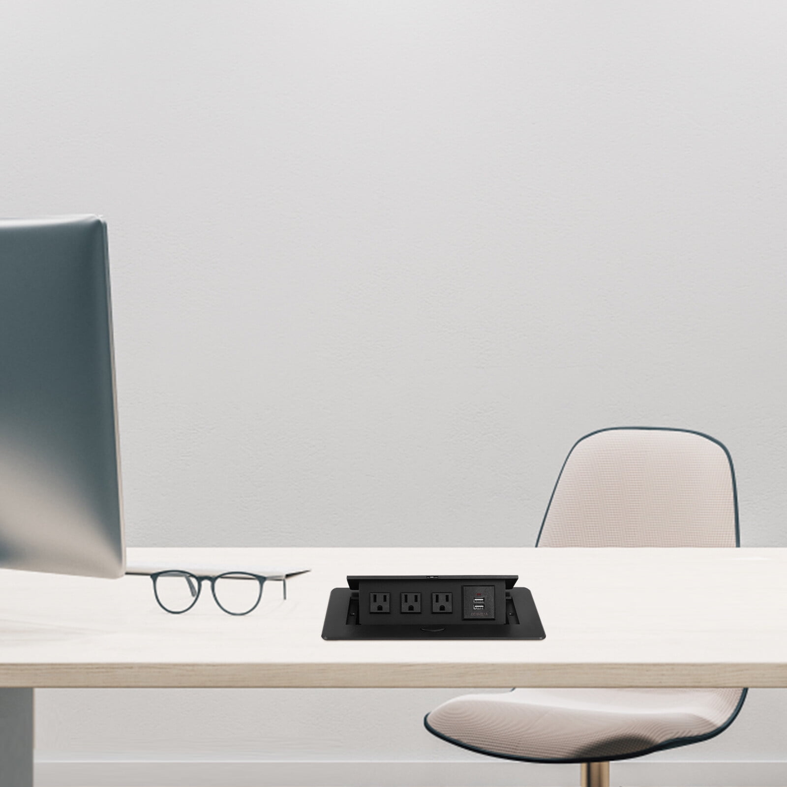 3 Outlet Pop Up Power Cover Box Pop-up Socket Multiple Plug USB ...