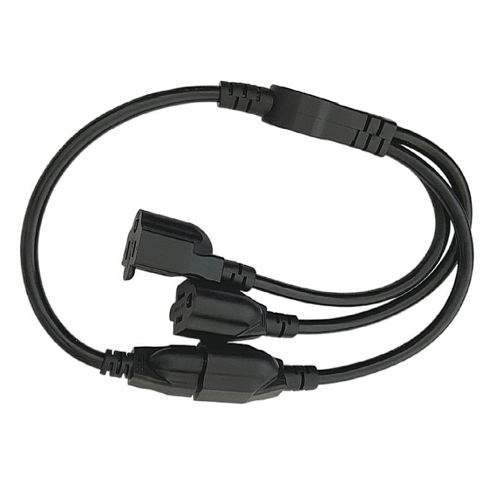 3-Outlet Power Splitter Cord, 1 to 3 Way Outlet Indoor & Outdoor Use ...