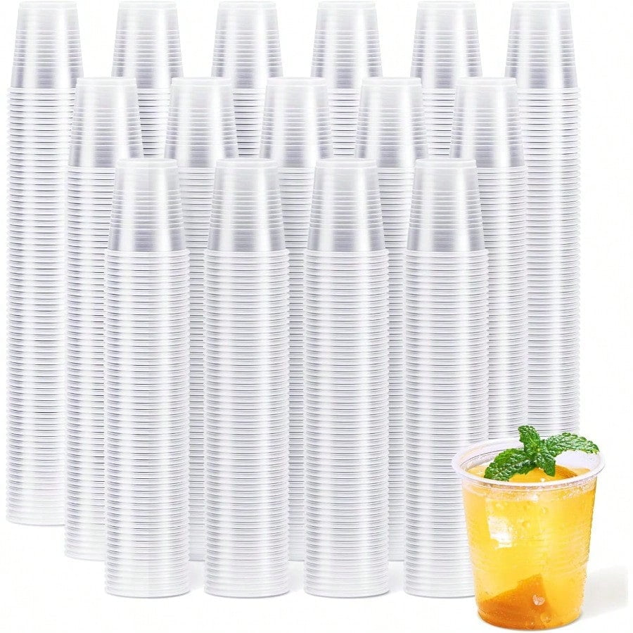 3 Oz Clear Plastic Cups Disposable Mouthwash Cups For Any Occasion ...