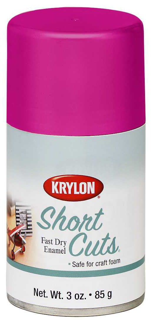Krylon Short Cuts Hot Pink Spray Paint - Bright Finish - Set of 6, 3 Oz ...