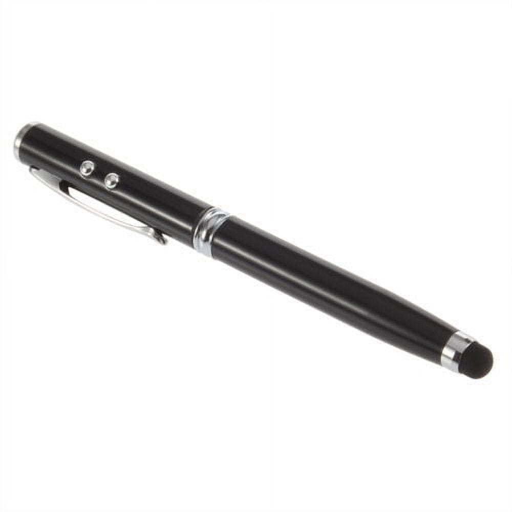 [3-PACK] 4-in-1 Touch Screen Stylus + Ballpoint Pen + LED Flashlight ...