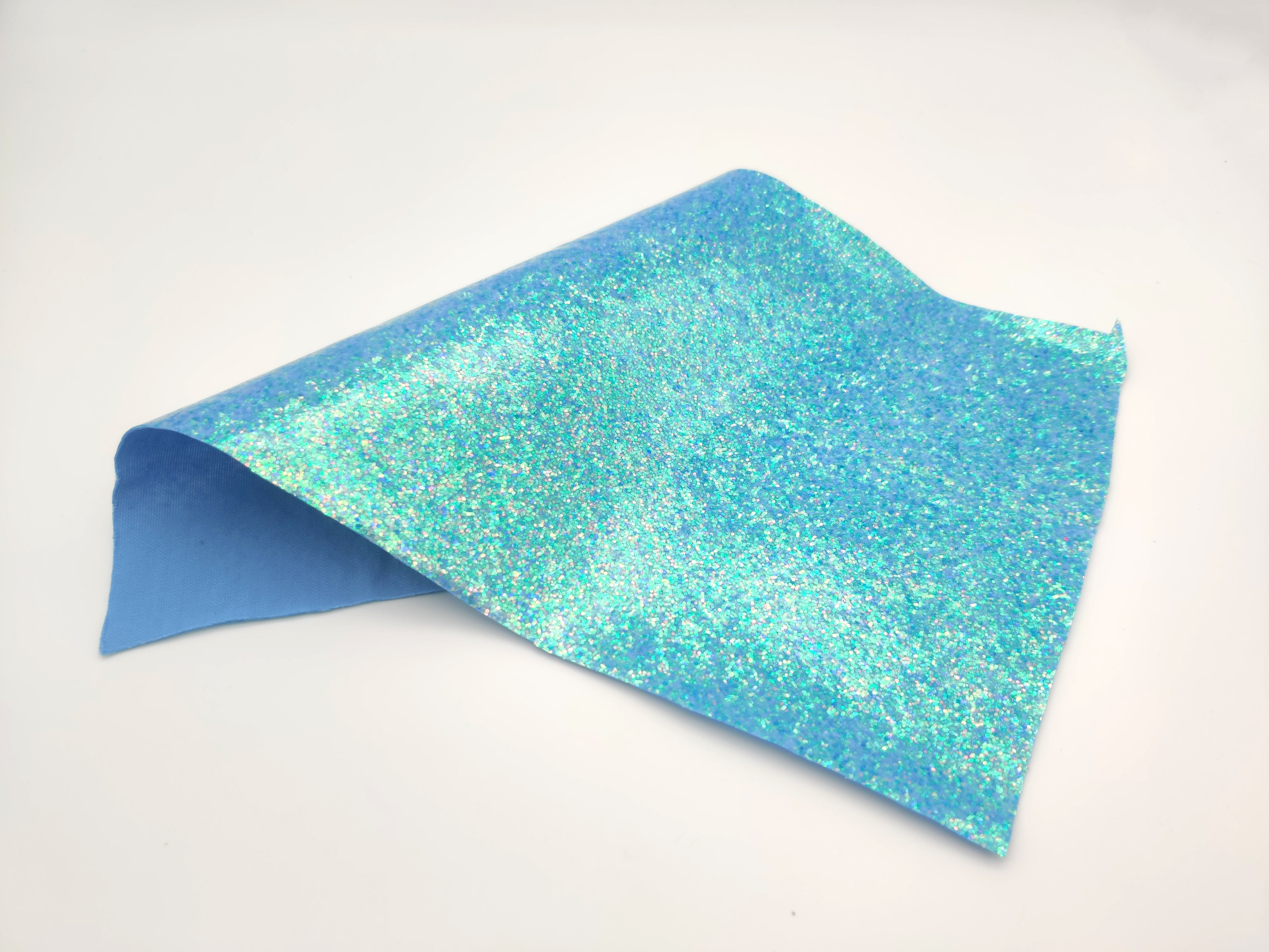 3 PACK 8x13 Inch (20cmx34cm) Chunky Glitter Blue A4 Bundle Leather ...