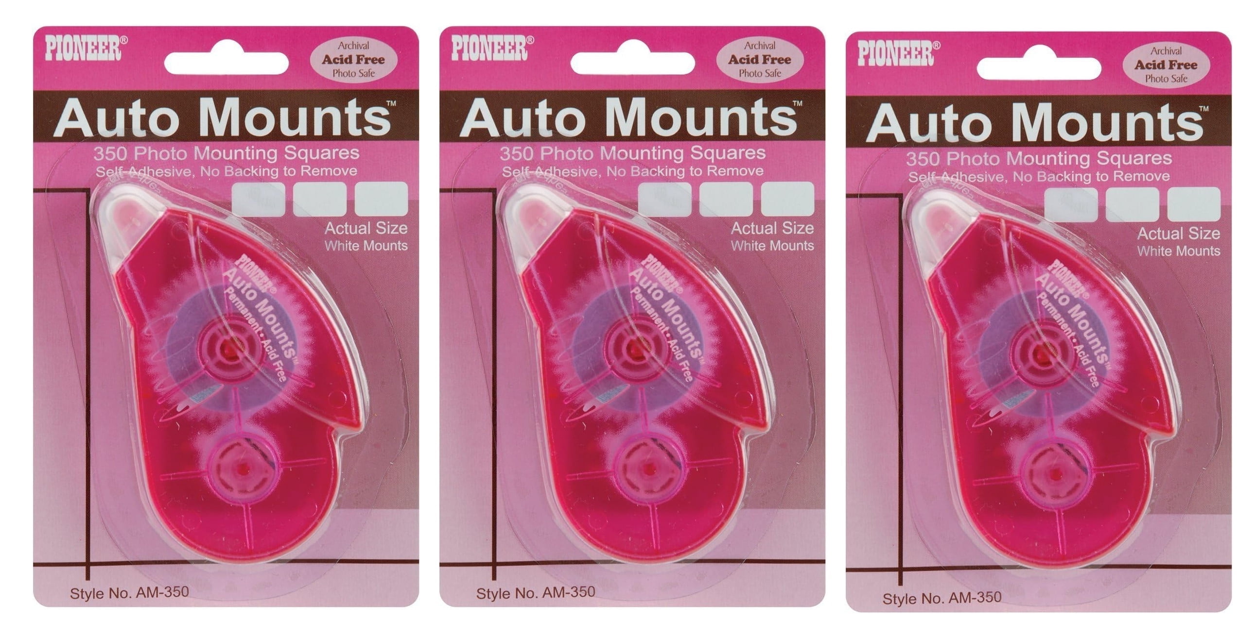 3-PACK - Auto Mounts Permanent Mounting Square Roller 350/Pkg - Walmart.com