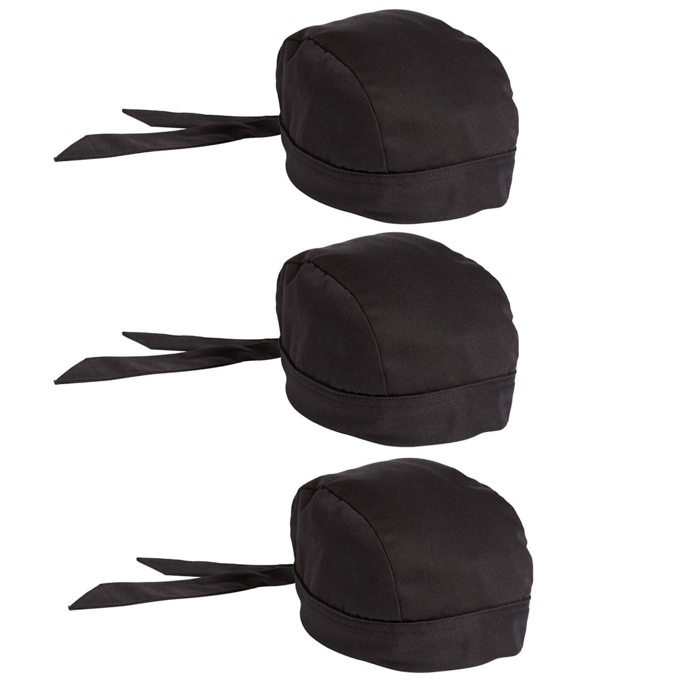 3-PACK Chef Code Skull Cap with Back Elastic and Ties - Walmart ...