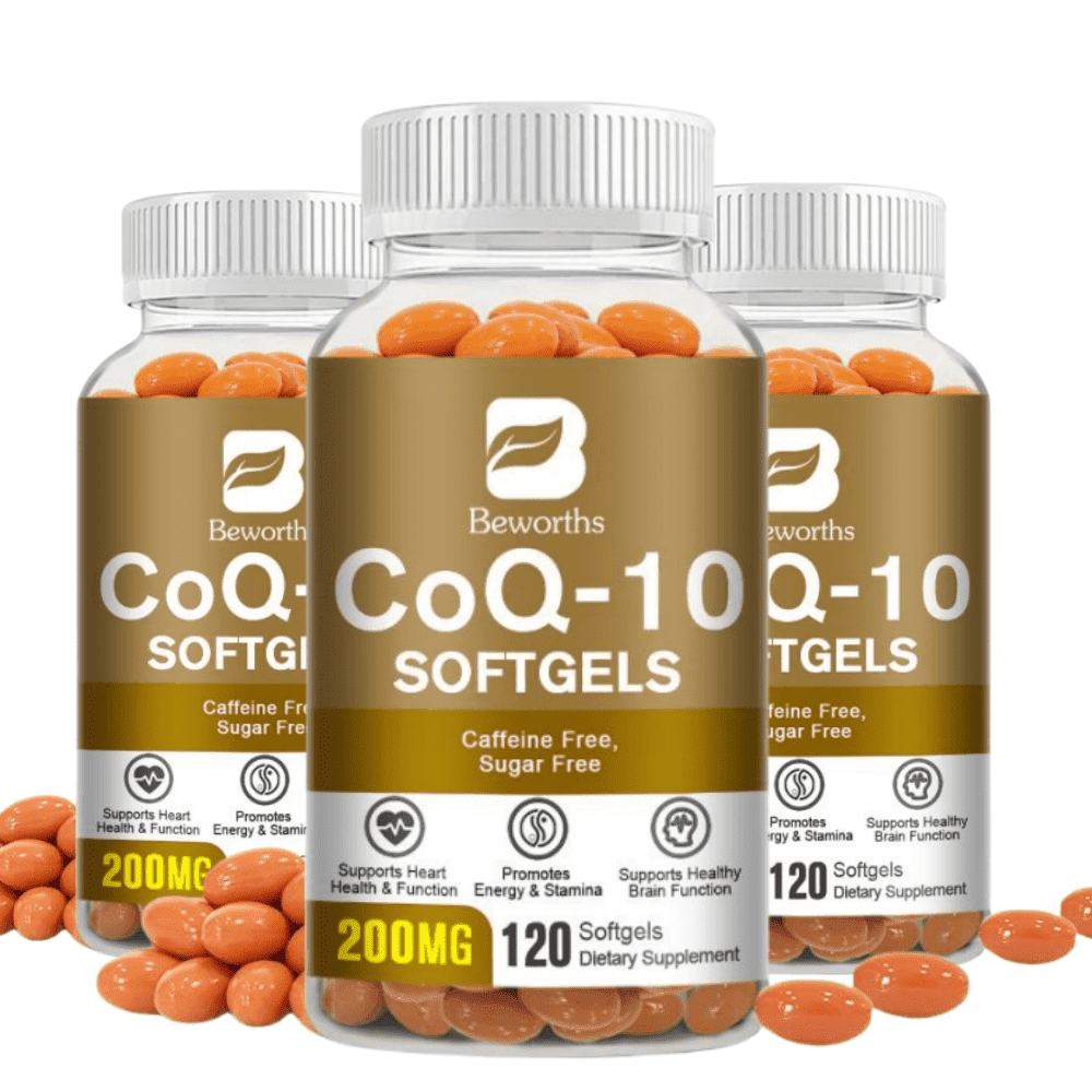 (3 PACK)CoQ10 200MG,Co Q 10 Supplement for Heart Health&Energy ...