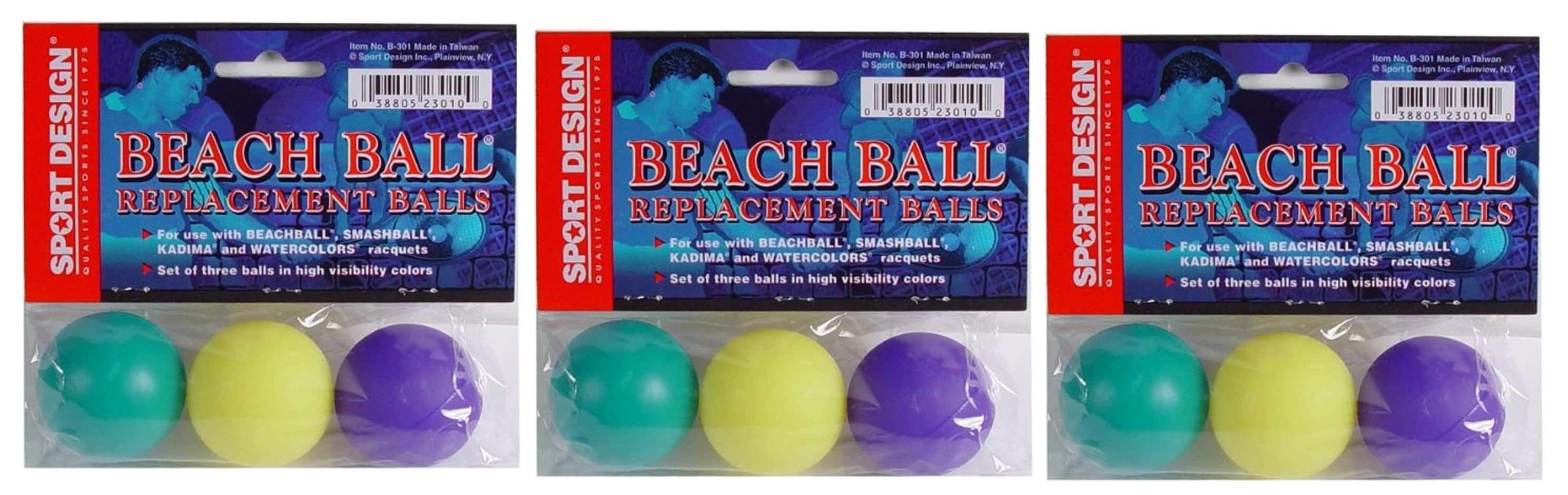 3-PACK - Drybranch 3 Kadima Balls in Polybag w Header (9 balls total ...
