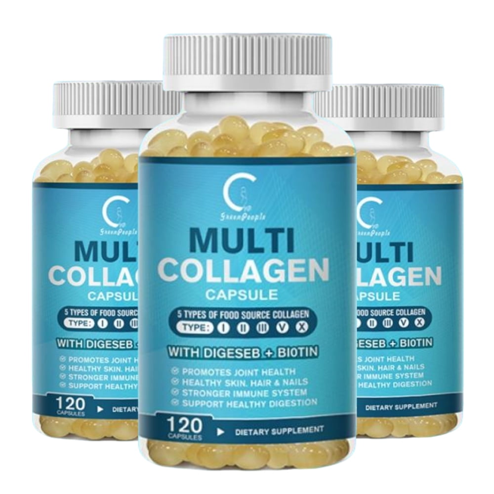 (3 PACK)GPGP Multi Collagen for Women & Men - 360 Collagen Capsules ...