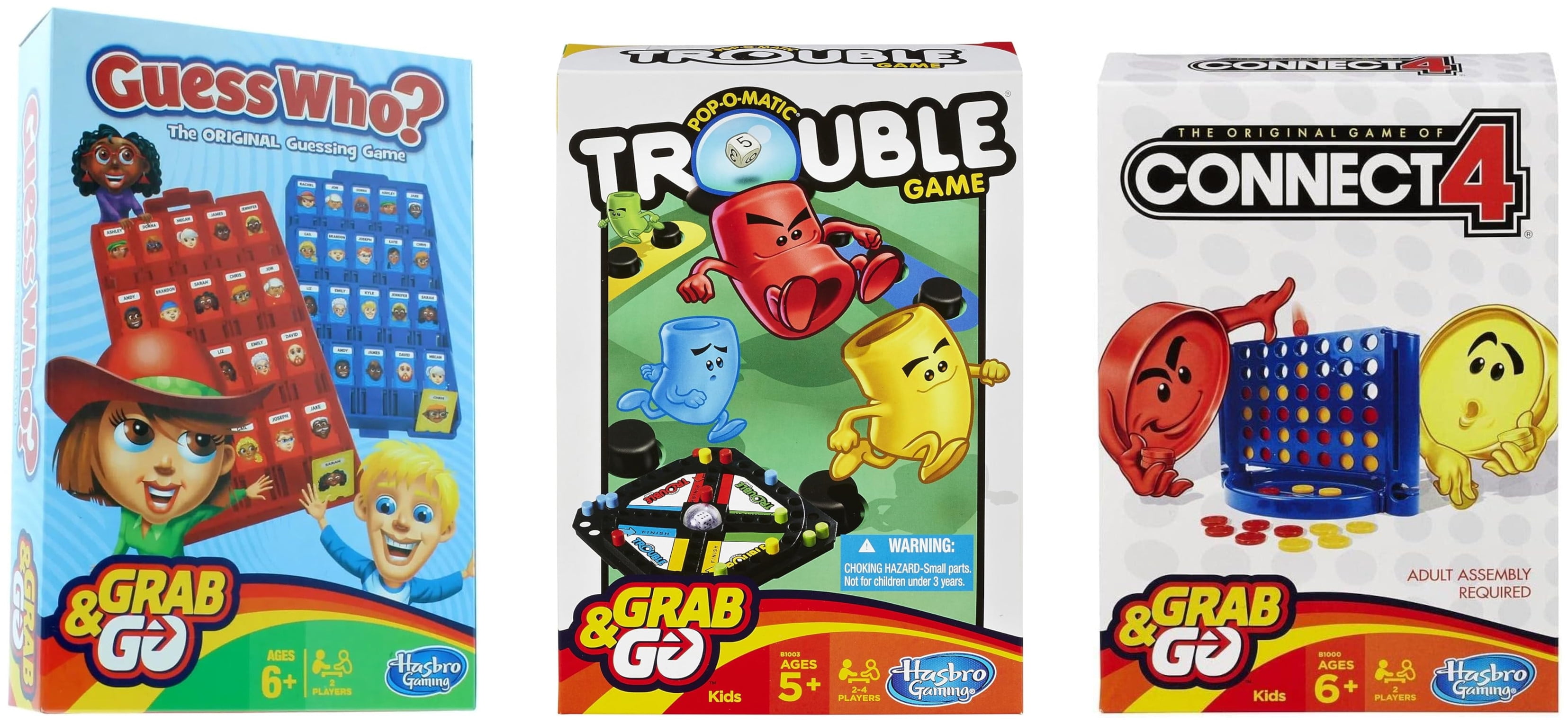 [3-PACK GRAB AND GO BUNDLE] - Hasbro Classic Family Games - Connect 4 ...
