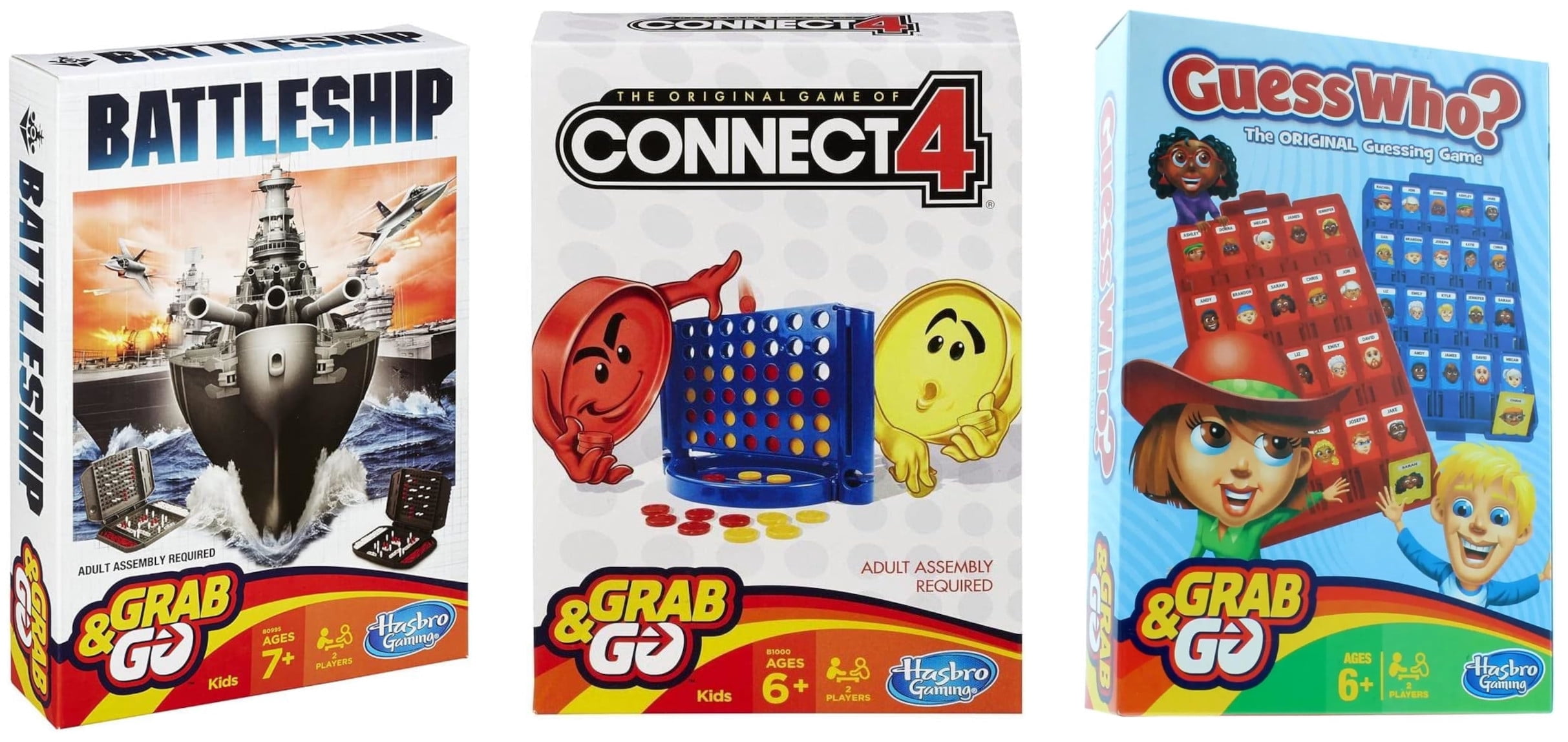 [3-PACK GRAB AND GO BUNDLE] - Hasbro Classic Family Games - Battleship ...