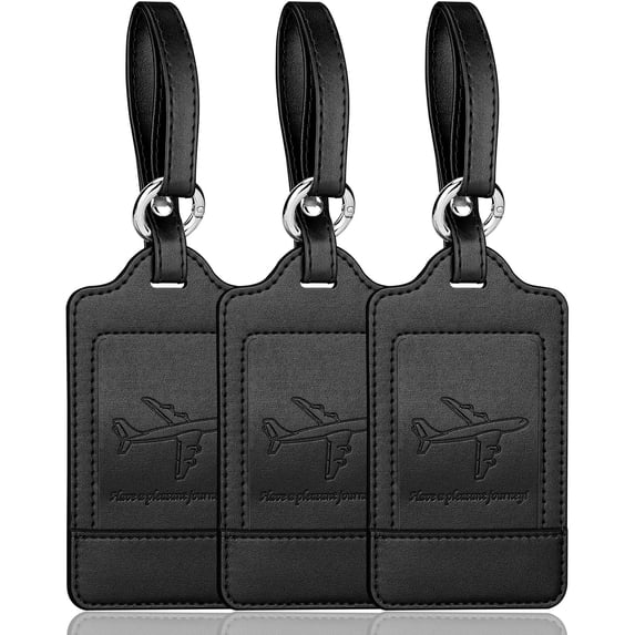 3 PACK Luggage Tags - Quick Install, Privacy Protection, Airplane ...