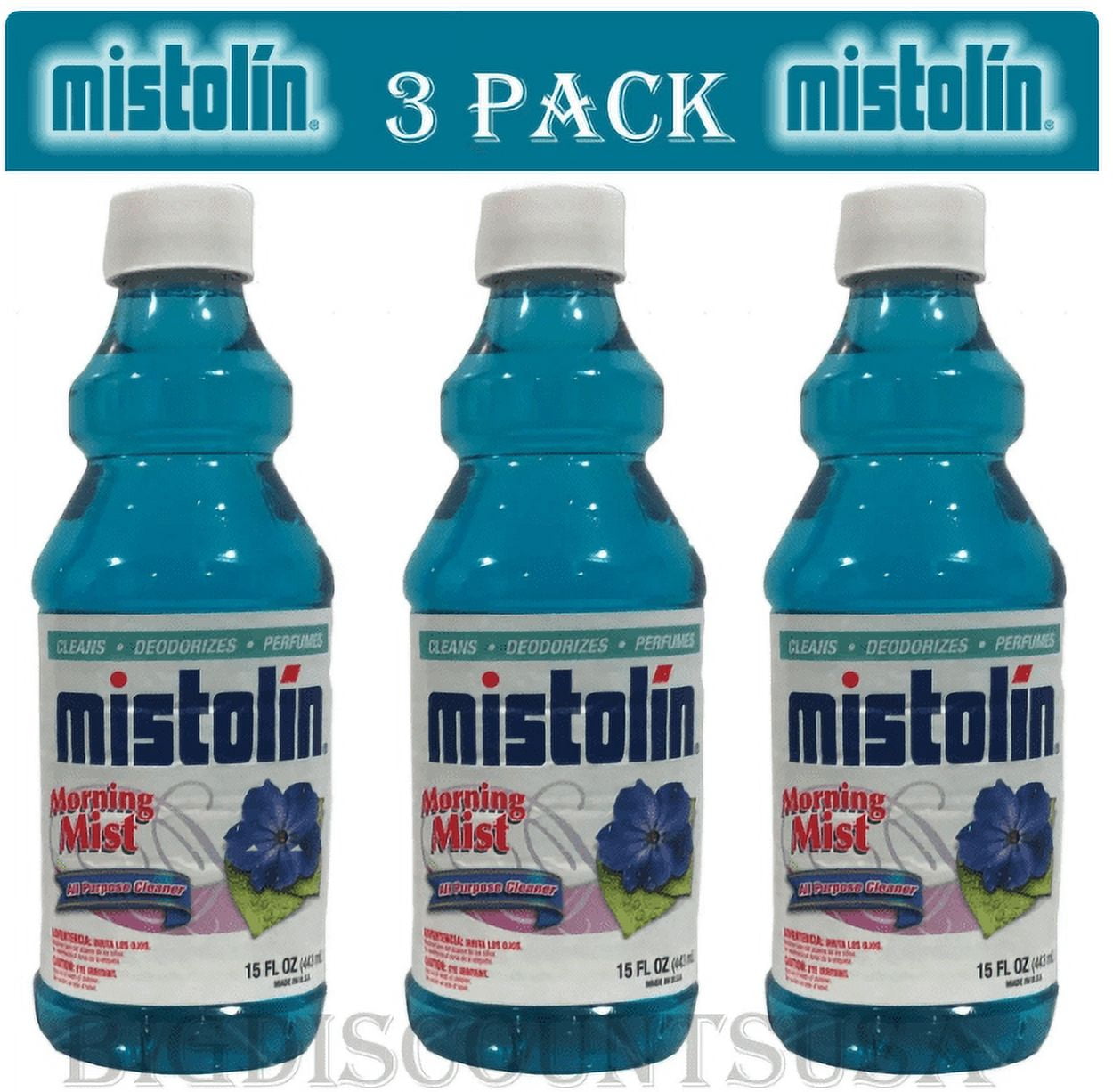 3 PACK - Mistolin General All Purpose Cleaning Solution Kit Morning ...