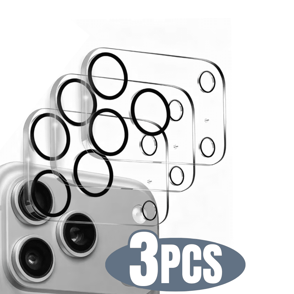 3-PACK Qixxronics Camera Lens Protector for iPhone 17 Pro Clear ...
