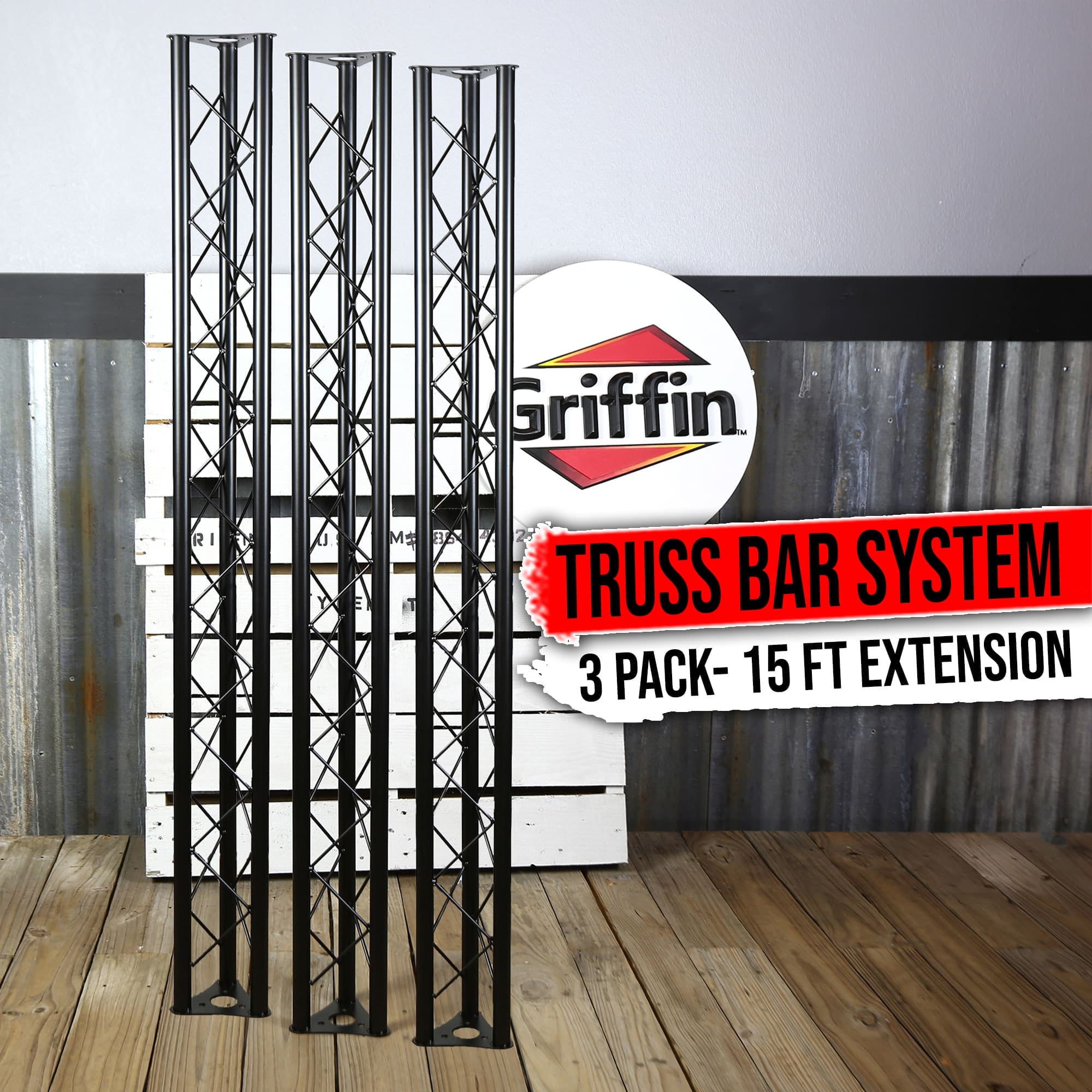 3-PACK Stage Mount Triangle Truss Extension by Griffin | 5Ft DJ Stage ...