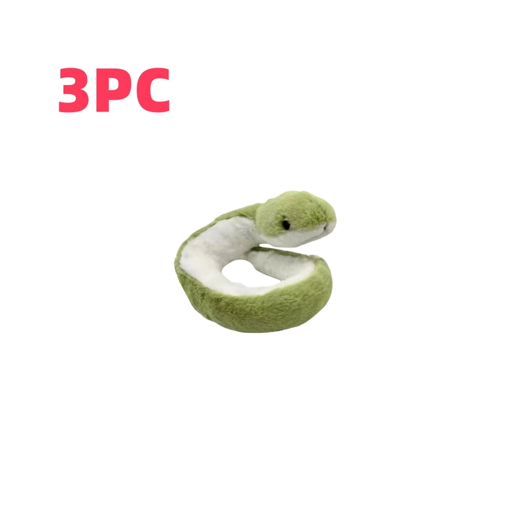 3 PC Animal Slap Bracelets Stuffed Animal Snake Huggers for Children ...