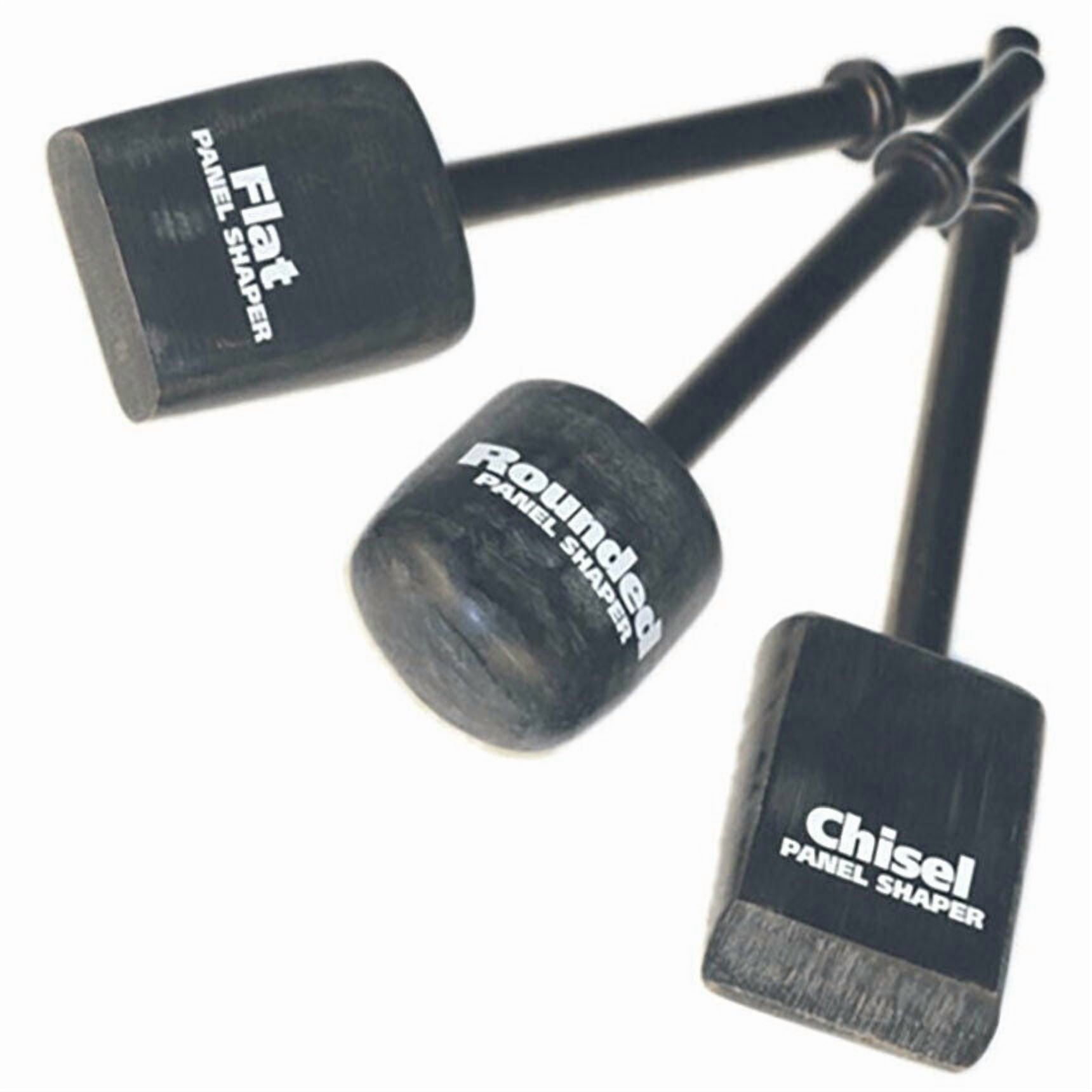 3 PC Chisel Round Flat Air Hammer Head Bits For Trunk Floor Door House ...