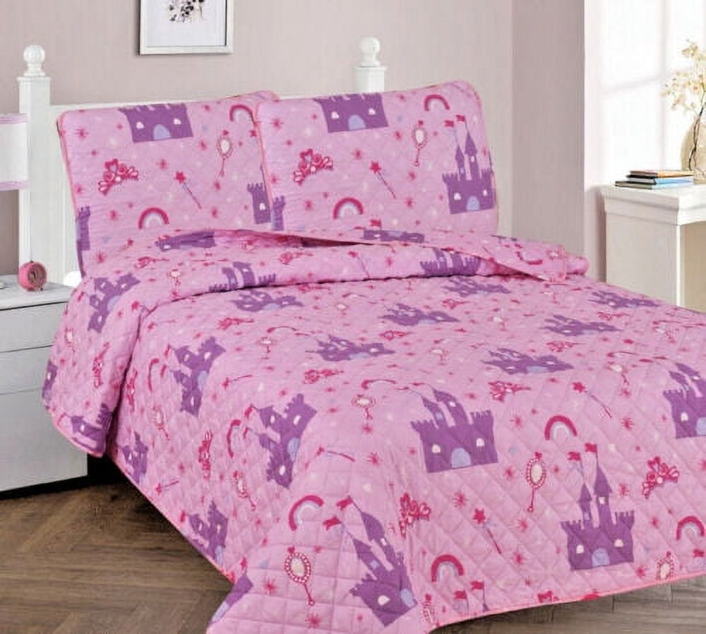 3-PC FULL PARIS Bed Cover Bedspread Coverlet Quilt Set for Kids and ...