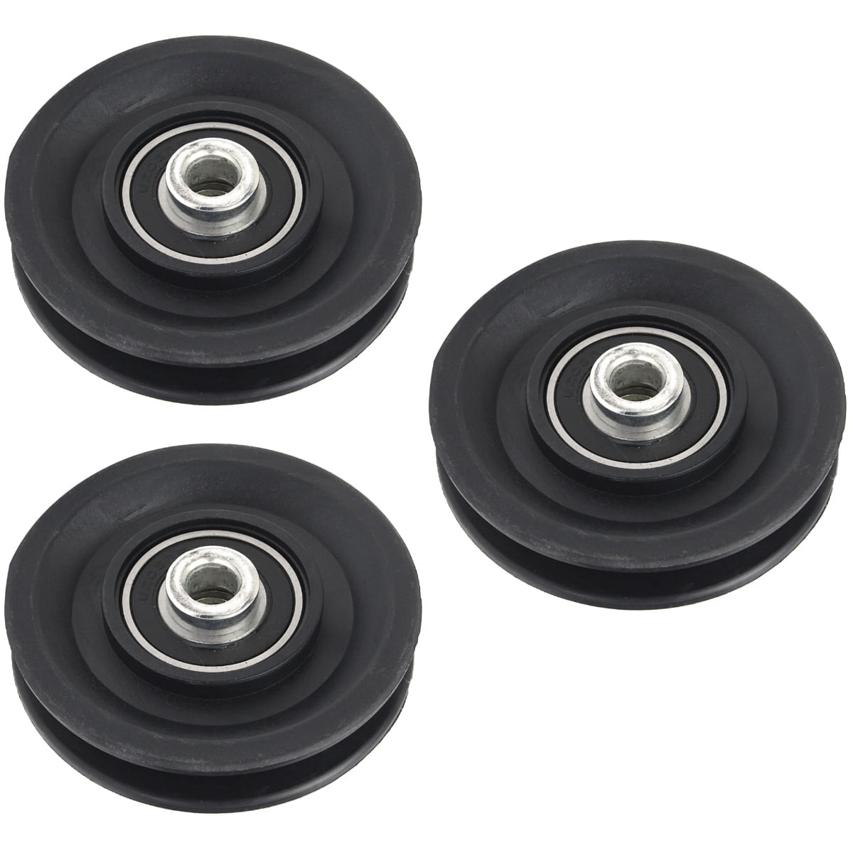 3 PC Fitness Equipment Gym Pulley Wheel Pulleys for Rope Workout ...