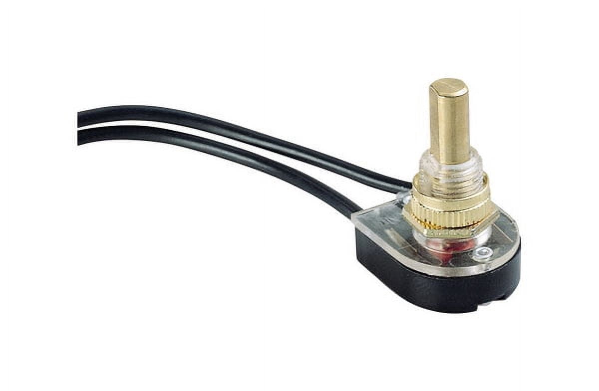 3 PC Gardner Bender 6 amps Single Pole Push Button Switch Brass 1 pk ...