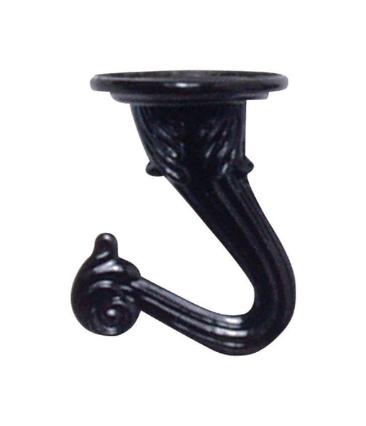 3 PC Panacea Black Steel 1-1/2 in. H Sturdy Swag Hook 2 pk - Walmart.com