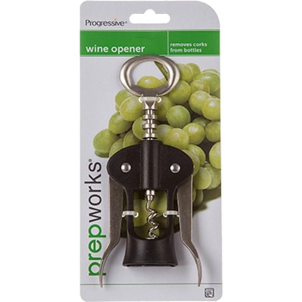 3 PC Progressive Black/Silver Chrome/Plastic Wing Corkscrew - Walmart.com