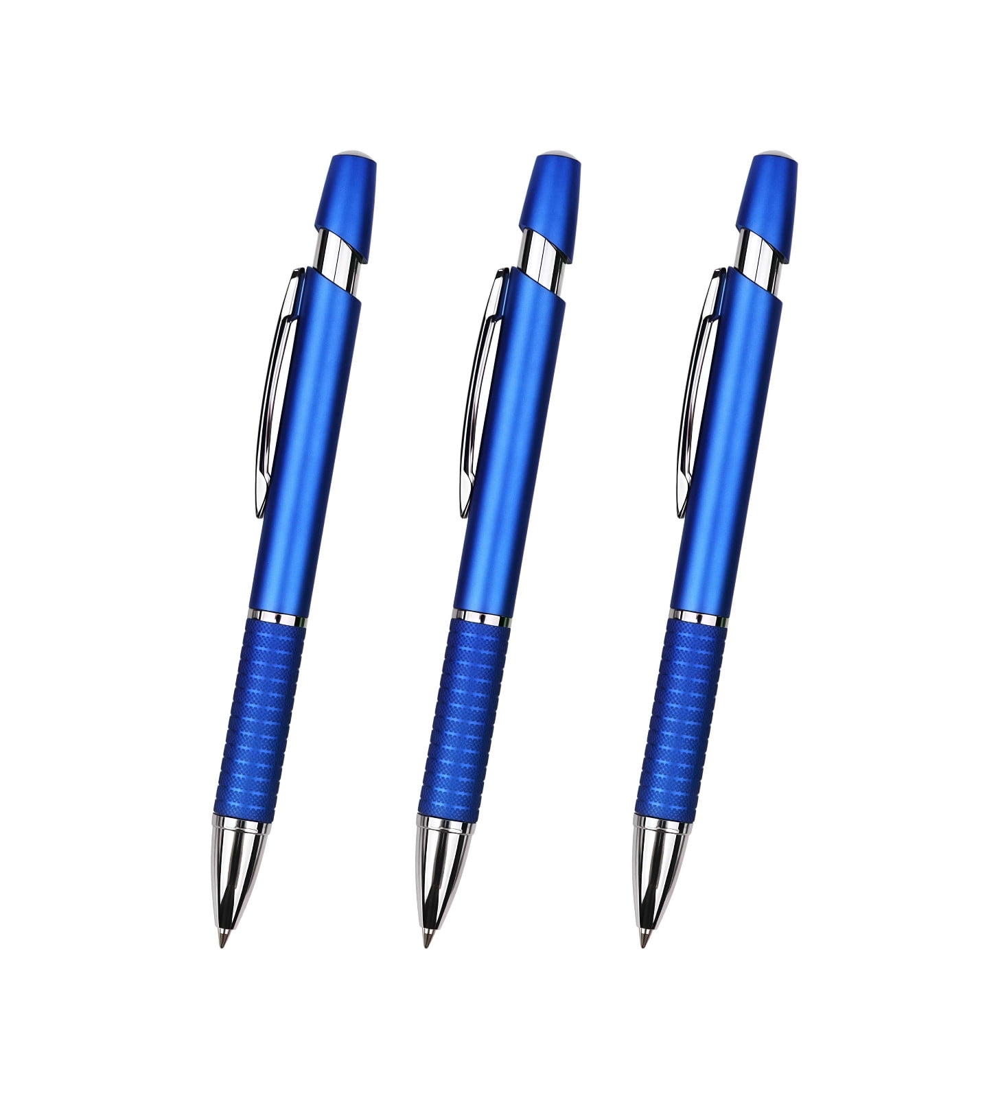3 PC Slim Stainless Steel Retractable Ballpoint Pens, Nice Gift for ...