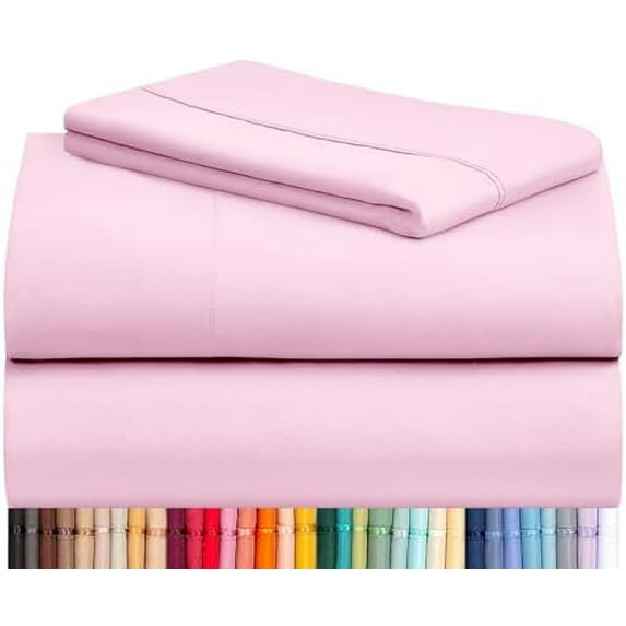 3 PC Twin Sheet Set, Deep Pockets Wrinkle Free Cooling Bed Sheets Hotel ...