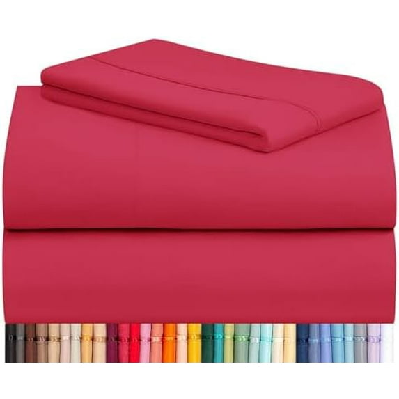 3 PC Twin XL Sheet Set, Deep Pockets Wrinkle Free Cooling Bed Sheets ...