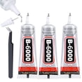 3 PCS 110ML B-6000 Clear Glue for Rhinestones, DIY B6000 Adhesive ...