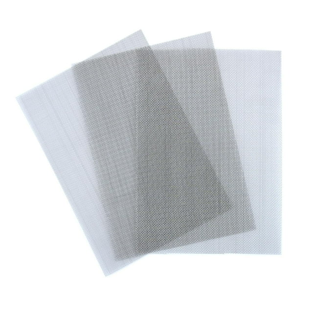 3 PCS 304 Stainless Steel Woven Wire Mesh Sheets 20 Mesh Flexible Air ...
