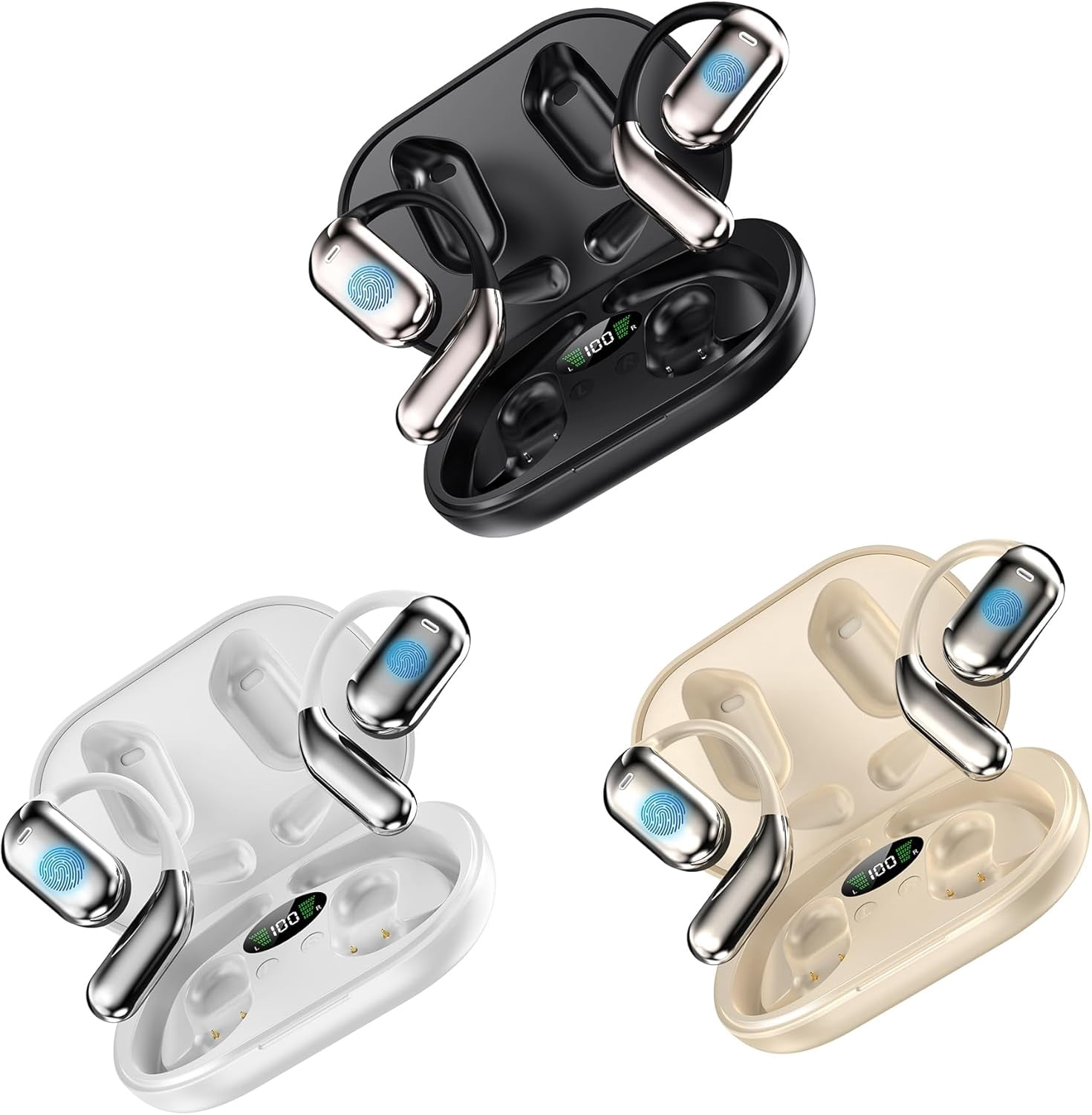 3 PCS AI Language Translation Earbuds, 3-in-1 Translator Earbuds Real ...