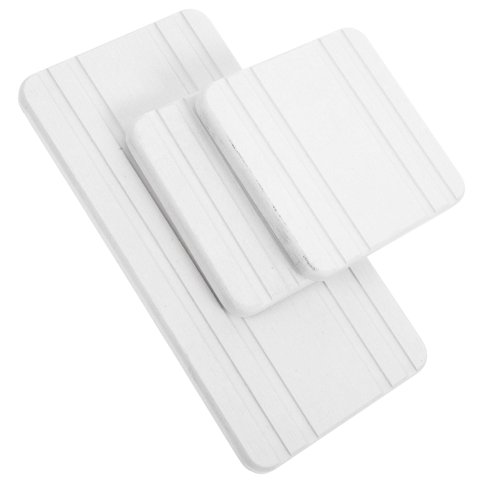 3 PCS Absorbent Stone Tray Drying Pad Coasters Kitchen Soap Tray Stone ...