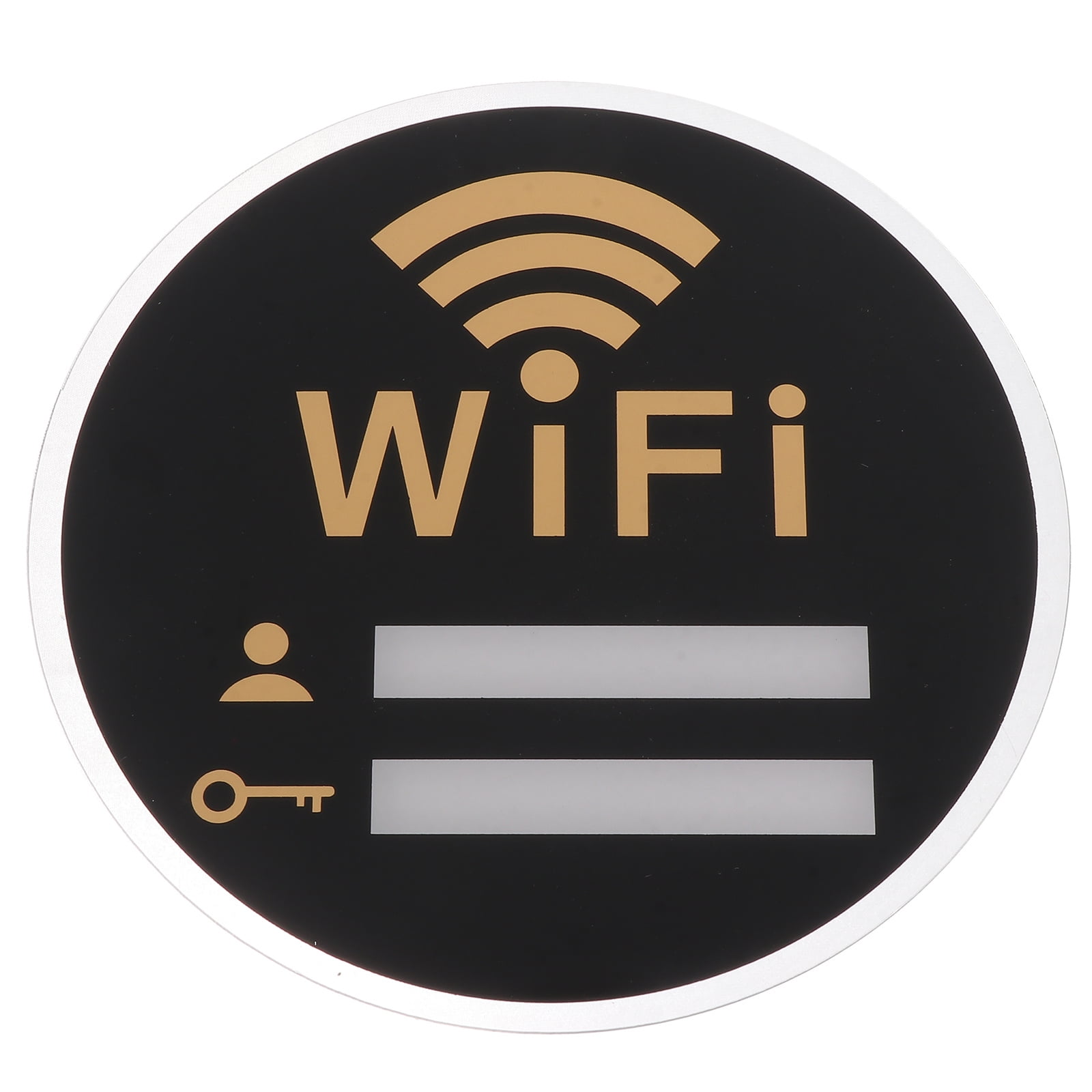 3 PCS Acrylic Reminder Wifi Password Sign Sticker Plaque Office Work ...