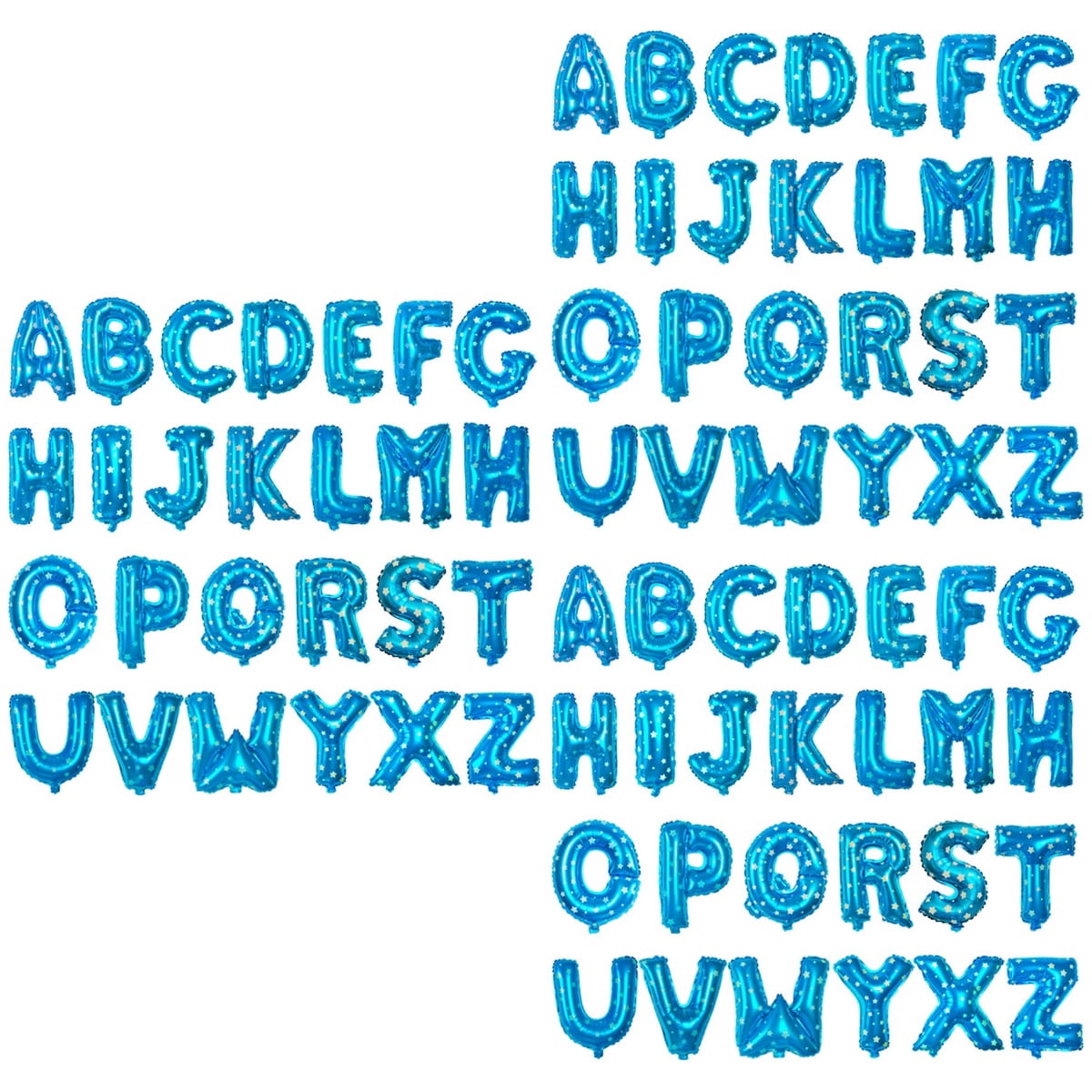 3 PCS Alphabet Letters Balloons Blue Wedding Decor Company Name ...