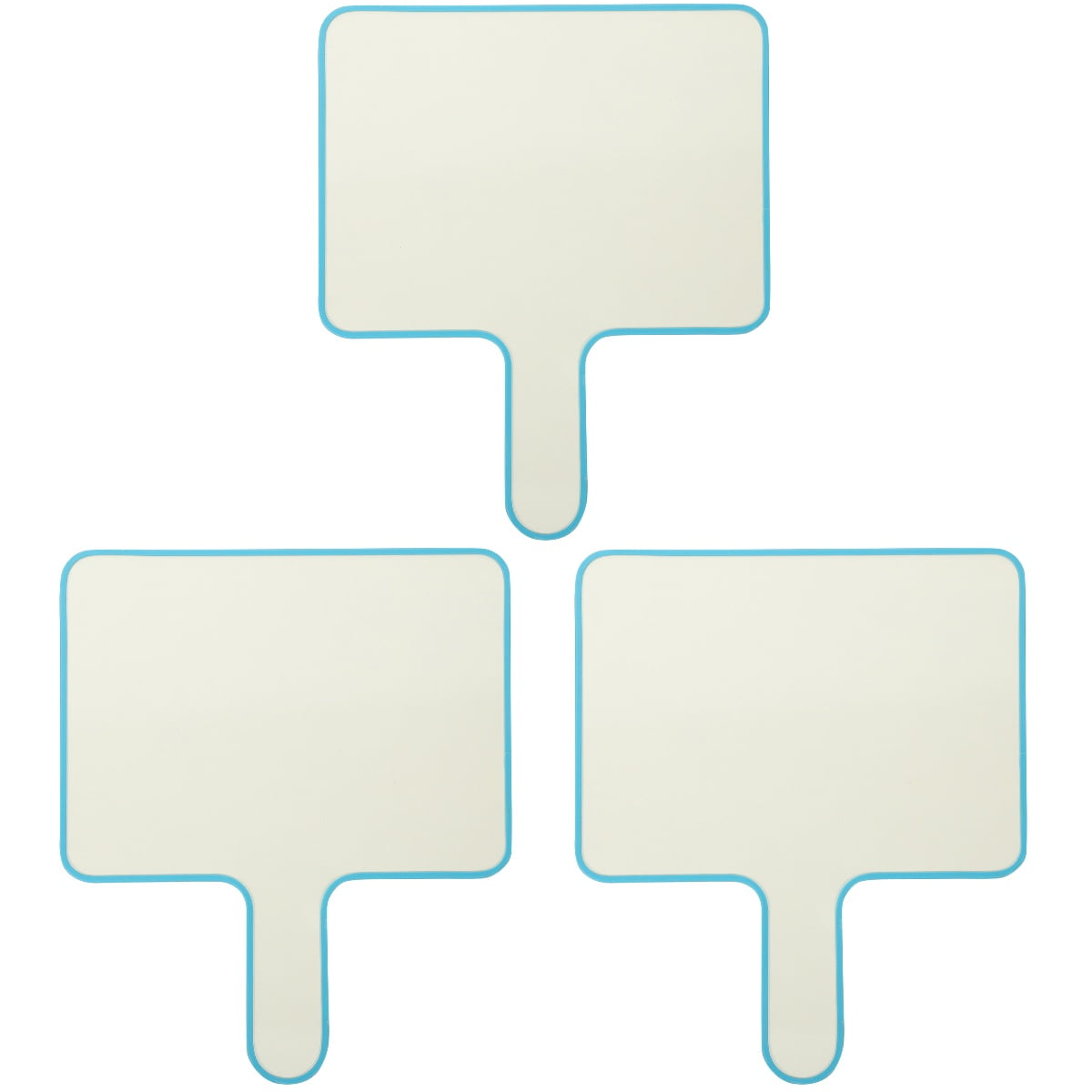 3 PCS Answer Board Quick Response White Whiteboard Blank Small Handheld ...