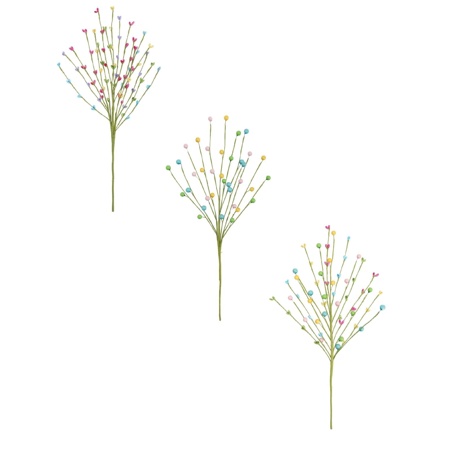 3 PCS Artificial Pastel Pip Sprays Spring Pip Berry Picks Decorative ...