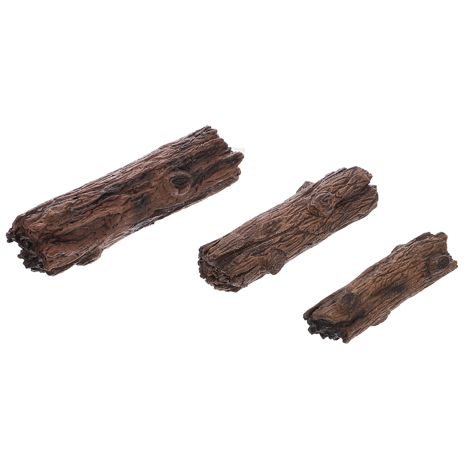3 PCS Artificial Tree Stump Wood Ornaments Succulent Decoration Child ...