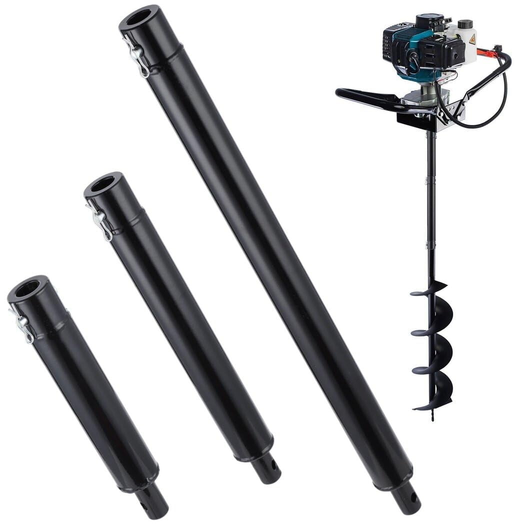 3 PCS Auger Extension Drill Bits, 3/4 Shaft Earth Auger Drill Bit ...