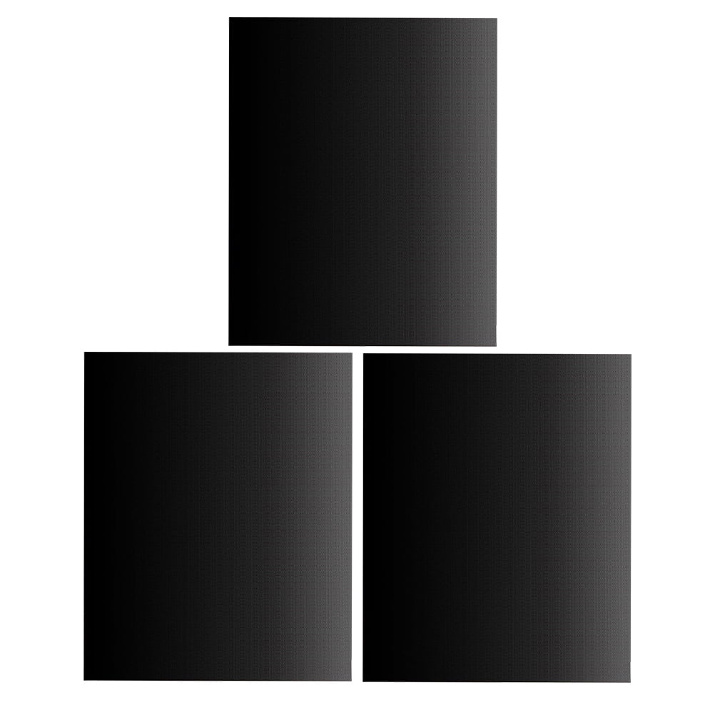 3 PCS Barbecue Mat Health Bbq Grill Mesh Mats Outdoor Non-stick Glass ...