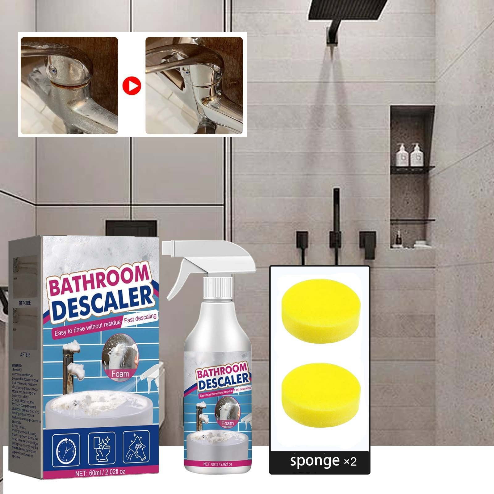 3 PCS Bathroom Cleaner Glass Descaler Powerful Foaming Cleaner Spray ...