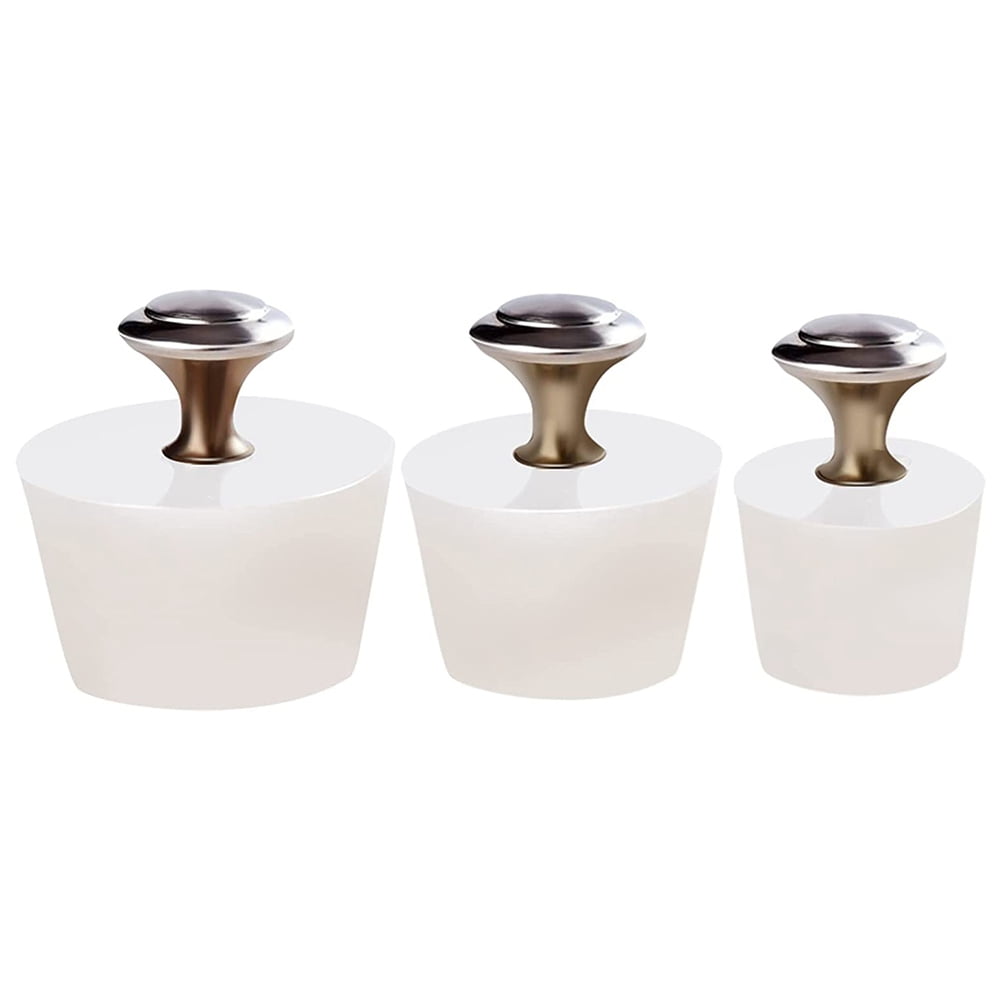3 PCS Bathtub Plug, Silicone Tub Stopper Drain Plug for Kitchen ...