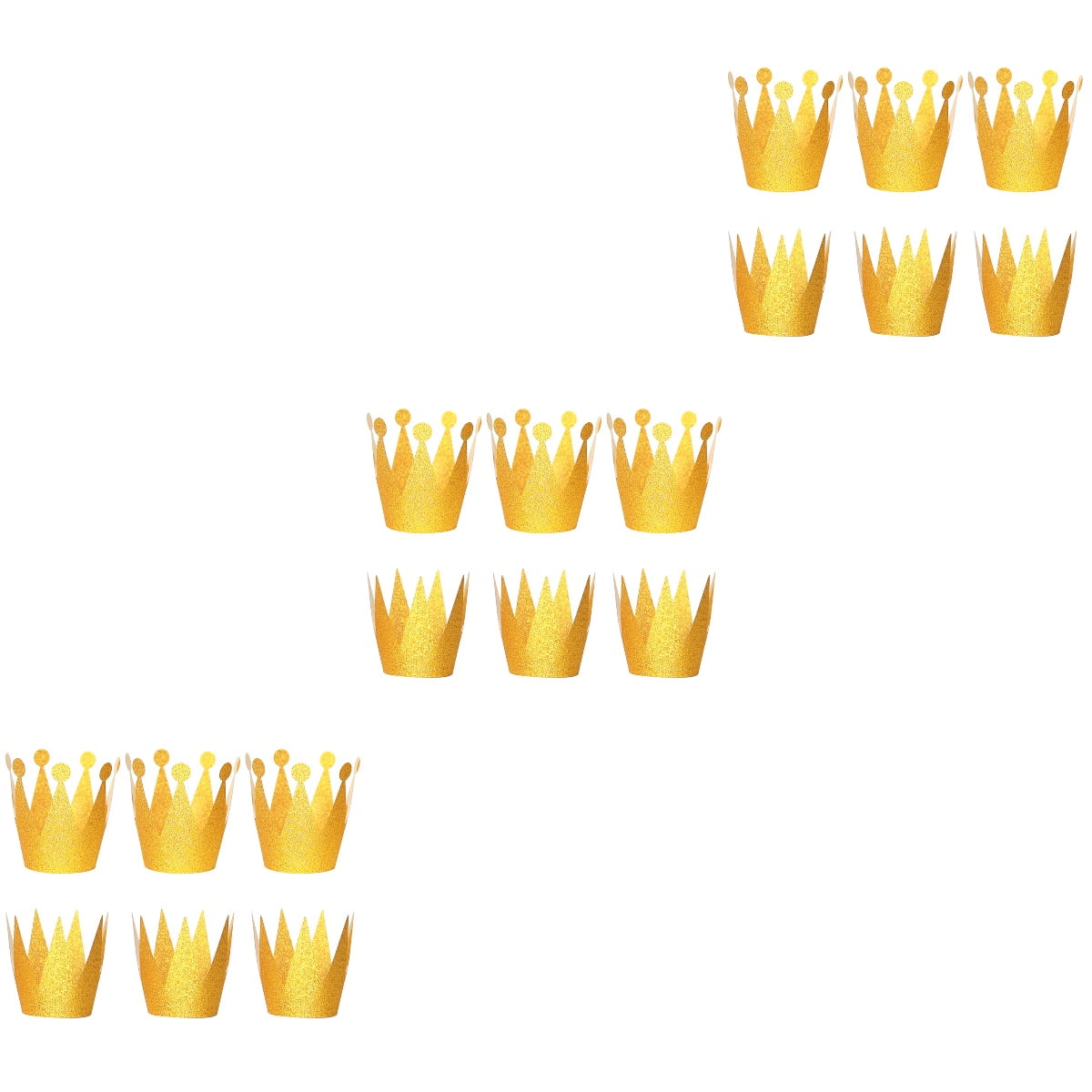 FONDOTIN Golden Prince Crown and Crown Hats, Glitter Design for ...