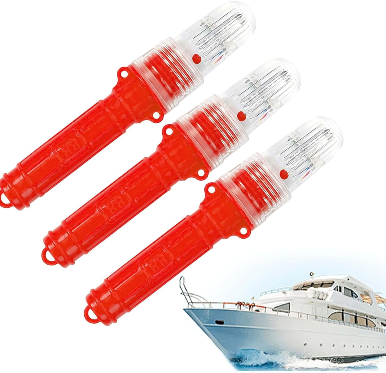 3 PCS Boat Flares for Men, Coast Guard Approved Marine, Marine ...