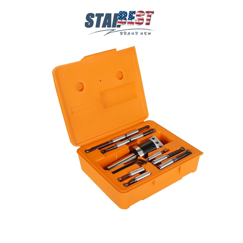 3 PCS Boring Head Boring Tool Set (2 Inch Head & MT3 & 1/2 Inch ...